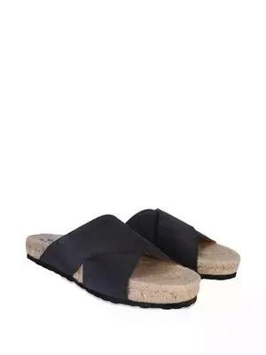Manebí Suede Crossed-strap Sandals