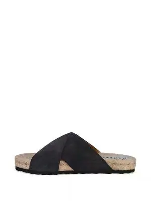 Manebí Suede Crossed-strap Sandals