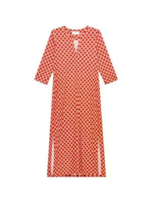 Malìparmi Diamond Glow Patterned Midi Dress
