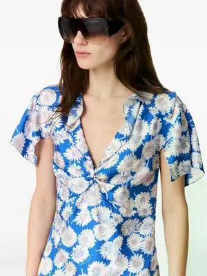 Stella McCartney Daisy Floral-print Silk Dress