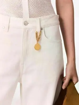 Stella McCartney Straight-leg Jeans With Medallion Charm
