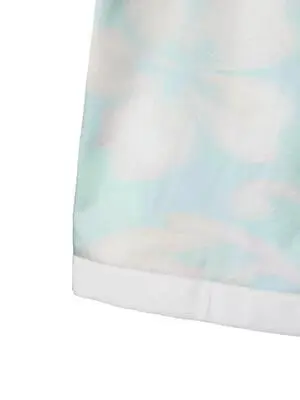 JULIE KEGELS Floral Print Lace-up Skirt