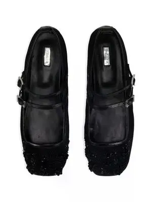 NODALETO Embellished Mesh Loafers