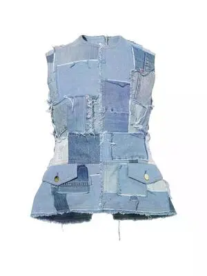 MERYLL ROGGE Patchwork Sleeveless Top