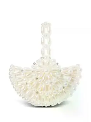 0711 TBILISI Selene Faux-pearl Tote Bag - Neutrals