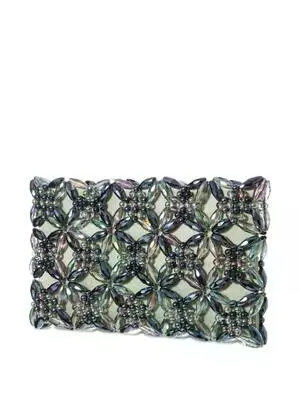 0711 TBILISI Rhea Bead-embellished Clutch Bag
