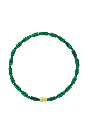 Luis Morais Malachite Beaded Bracelet - Gold
