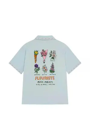 Mira Mikati Embroidered Short-sleeve Shirt