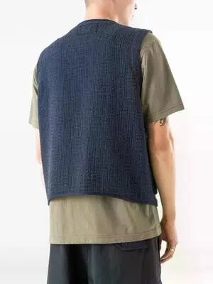 MAHARISHI Sashiko-stitch Utility Vest