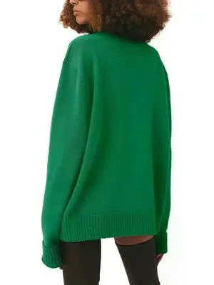 Stella McCartney Sos Embroidered Wool Sweater
