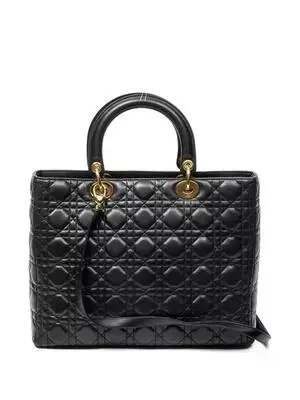 Dior Lady Tote Bag - Black