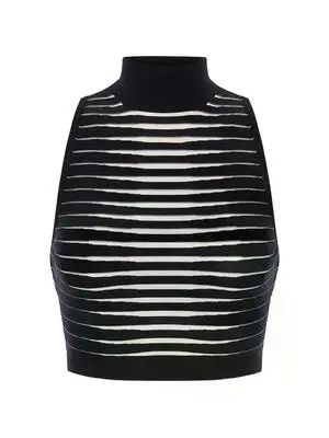 Elisabetta Franchi Zebra-jacquard Knit Top