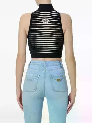Elisabetta Franchi Zebra-jacquard Knit Top