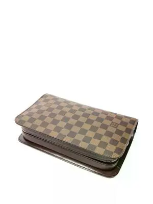 LOUIS VUITTON Saint Louis Damier Ebène Clutch Bag - Brown