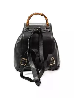 Gucci Mini Bamboo Leather Backpack