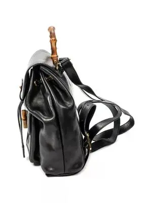 Gucci Mini Bamboo Leather Backpack