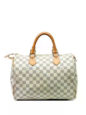 LOUIS VUITTON Damier Azur Speedy 30 Handbag - Neutrals
