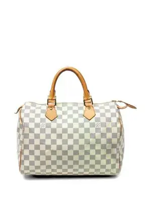 LOUIS VUITTON Damier Azur Speedy 30 Handbag