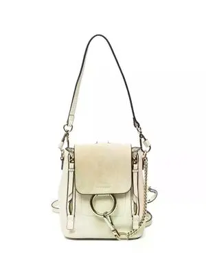 Chloé Faye Backpack - White