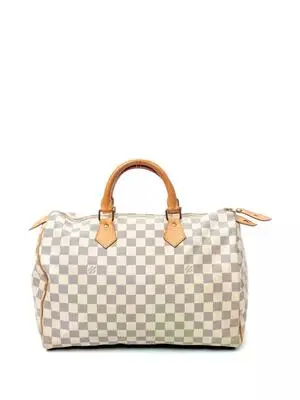 LOUIS VUITTON Speedy 35 Luggage Bag - White