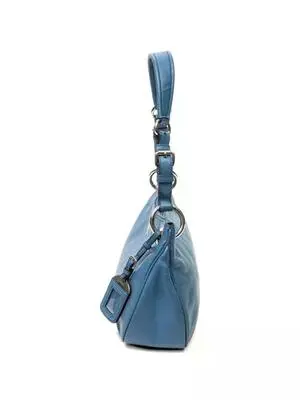 Prada Buckle Zip Hobo Shoulder Bag