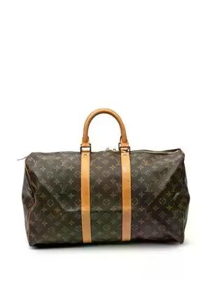 LOUIS VUITTON Keepall 45 Monogram Handbag - Brown