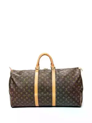 LOUIS VUITTON Keepall 55 Monogram Holdall Bag - Brown