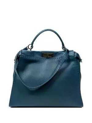 Fendi Peekaboo Top-handle Tote Bag - Blue
