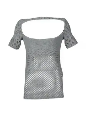 ISA BOULDER Fishnet Cut-out Top