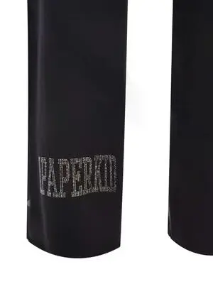 A PAPER KID Crystal-embellished Pleated Trousers