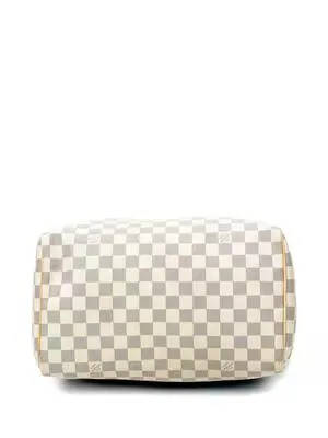 LOUIS VUITTON Speedy 30 Damier Azur Handbag - White