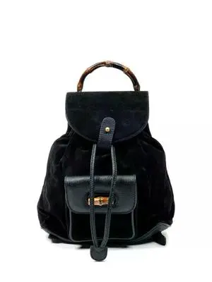Gucci Mini Bamboo Backpack - Black