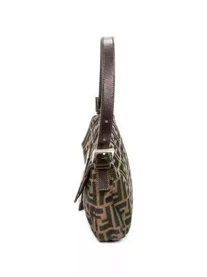 Fendi Zucca Canvas Baguette Handbag
