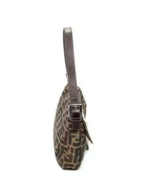 Fendi Zucca Canvas Baguette Handbag
