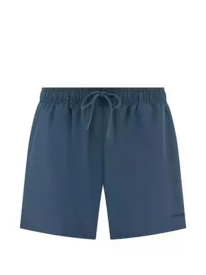 Boggi Milano Technical Swim Shorts With Drawstring Waist - Blue