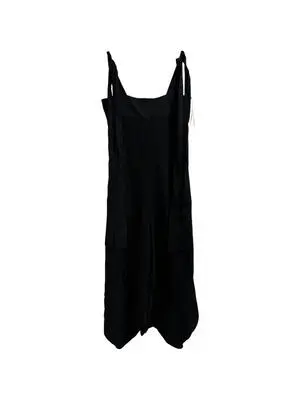 Chloé Square-neck Midi Dress - Black
