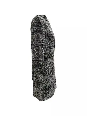 Proenza Schouler Tweed Long Sleeve Mini Dress