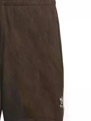 Adidas Waffle-knit Shorts With Logo Detail