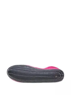 DROGHERIA CRIVELLINI Fuchsia Velvet Mary Jane Ballet Flats