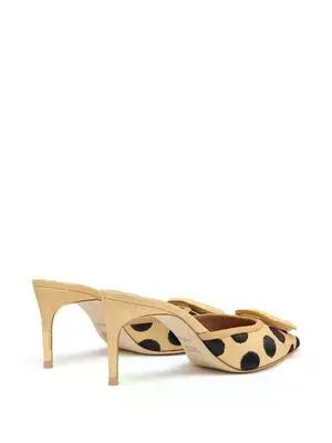 MALONE SOULIERS Mona Polka-dot Buckle Detail Mules
