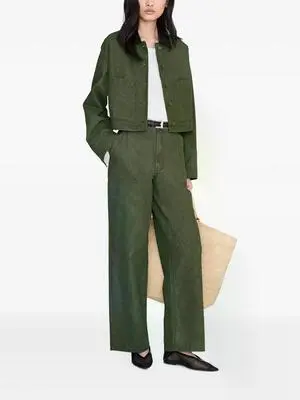 ANINE BING Yuma Cropped Jacket - Green