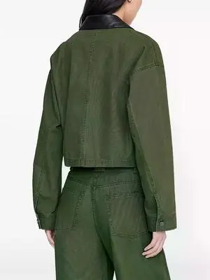 ANINE BING Yuma Cropped Jacket - Green