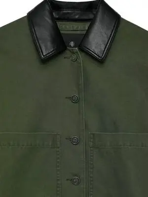 ANINE BING Yuma Cropped Jacket - Green