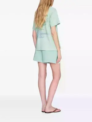 ANINE BING Kam Logo-embroidered Shorts