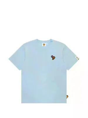 A BATHING APE Baby Milo® Store Graphic Print Cotton T-shirt - Blue
