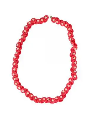 Vintage Floral Detail Beaded Necklace
