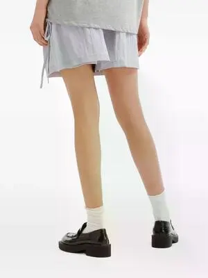 B+AB Drawstring Waist Side-tie Mini Shorts