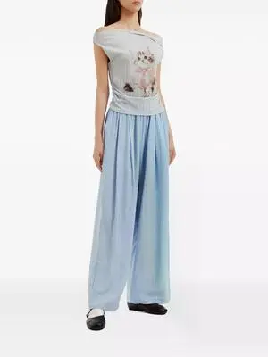 B+AB Pleated Wide-leg Trousers