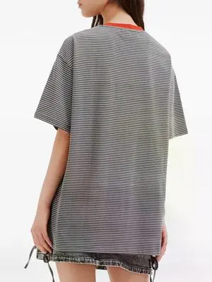 MINI CREAM Striped Graphic T-shirt
