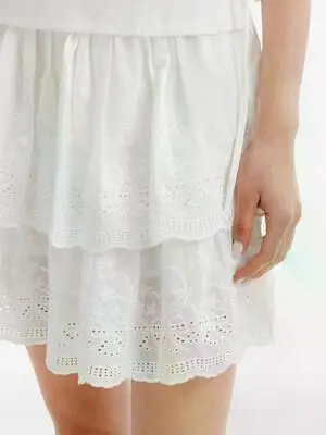 TOUT A COUP Broderie Anglaise Tiered Skirt